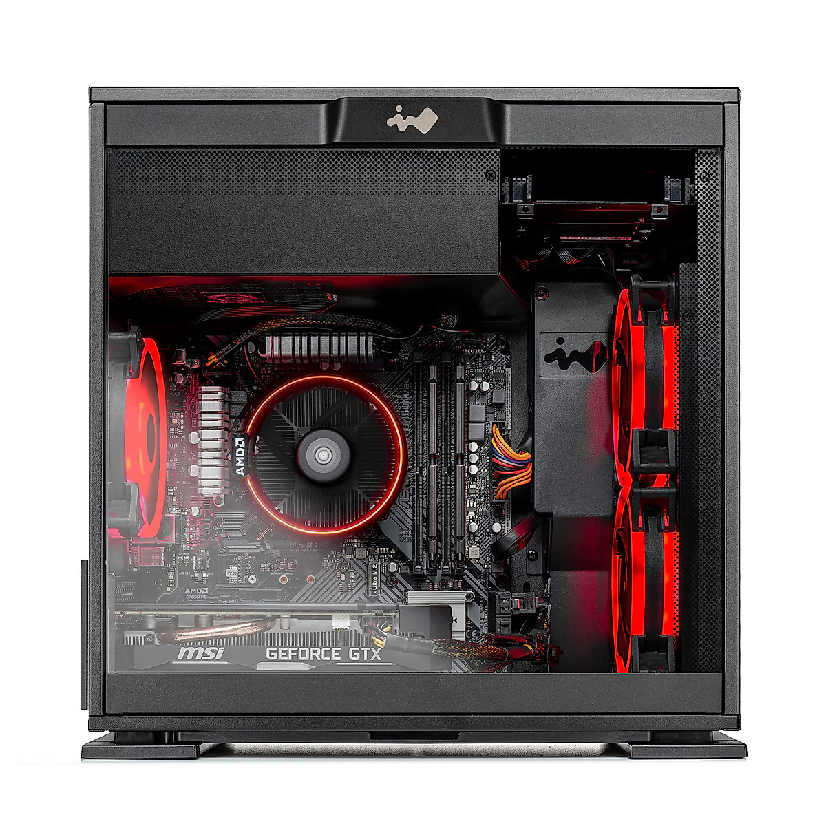 Skytech Legacy Mini Gaming PC Desktop – AMD Ryzen 5 3600 3.6 GHz, GTX 1660 Super, 500GB SSD, 16G DDR4 3200, 600W Gold PSU, AC Wi-Fi, Windows 10 Home 64-bit