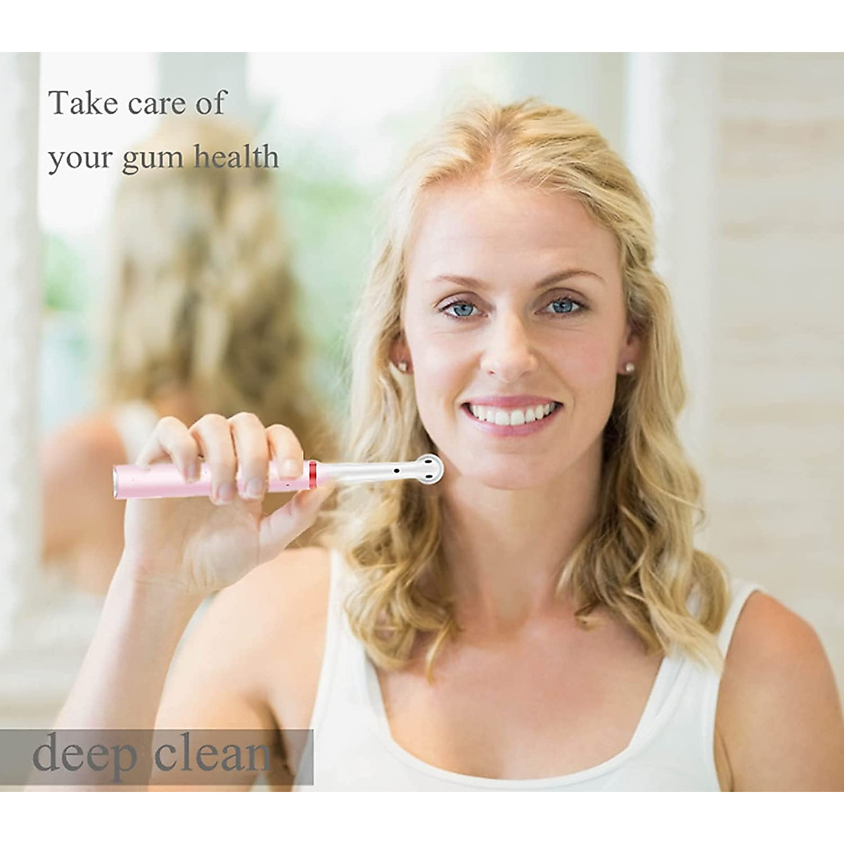 Replacement Brush Heads Compatible with Oral B,8 Pack Electric Toothbrush Heads Cross Action for Oral-b 7000/Pro 1000/9600/500/3000/8000 and More