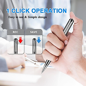 64GB Digital Voice Recorder Voice Activated Recorder for Lectures Meetings - Wohlman 4880 Hours Sound Audio Recorder Dictaphone Recording Device with Playback,Password