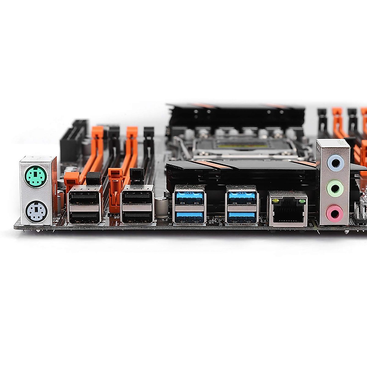 Desktop Motherboard, LGA 2011-3 Socket Desktop Mainboard for Intel x99 Chipset, Support 8 DDR4 DIMM(Single Memory 16G), 6 SATA3.0 Port and 2 NVME M.2 Port