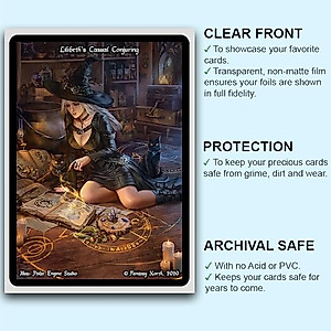 Fantasy North - Aggamon - Lord of Hatred - 100 Smooth Matte TCG Trading Card Sleeves - Fits Magic MTG Commander Pokemon and Other Card Games - Playing Card Sleeves