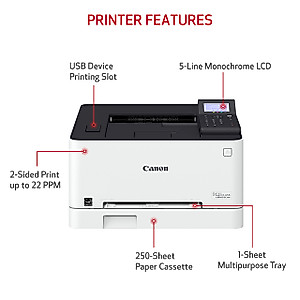 Canon Color imageCLASS LBP632Cdw - Wireless, Duplex, Mobile-Ready Laser Printer