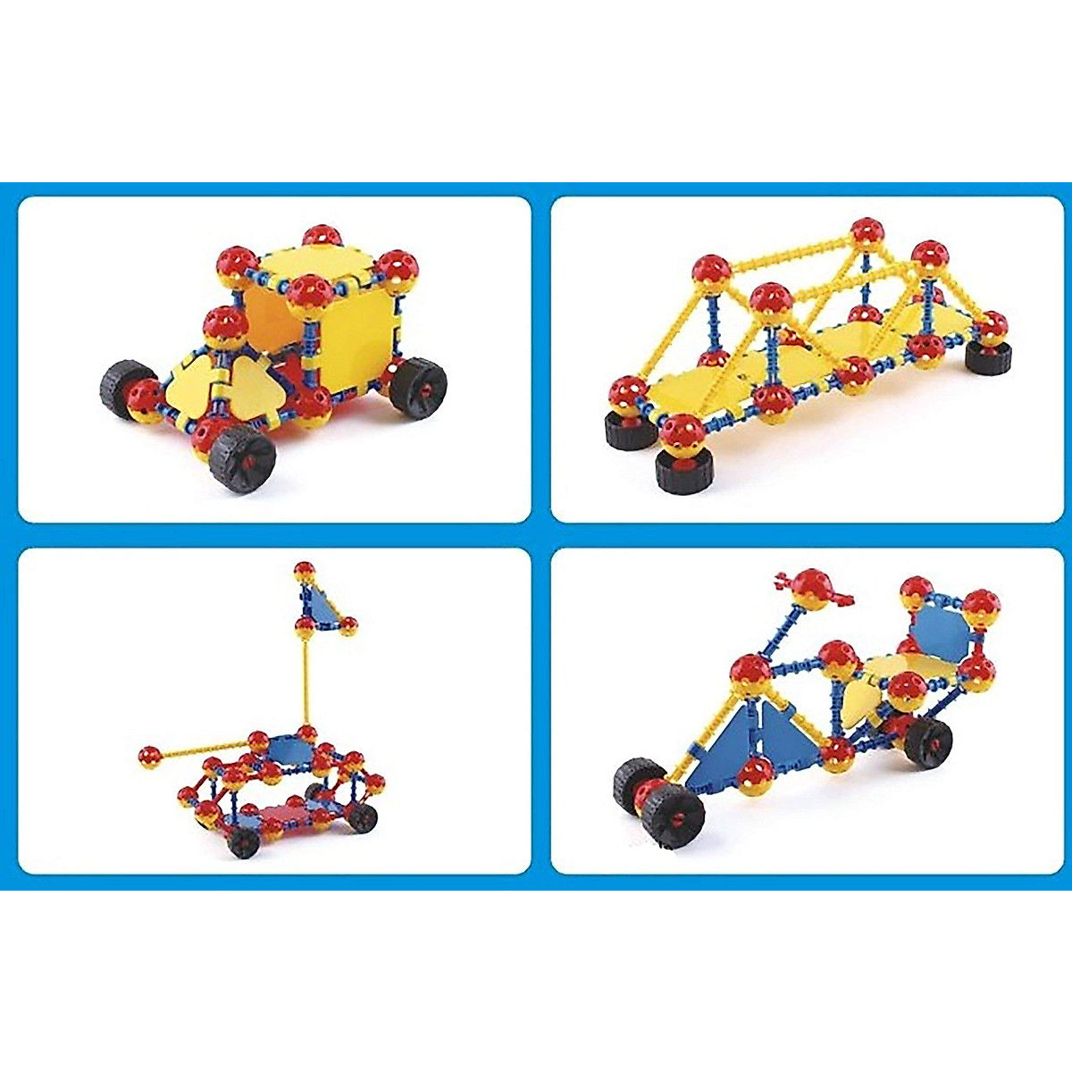 Play22 Building Toys For Kids 165 Set - STEM Educational Construction Toys - Building Blocks For Kids 3+ Best Toy Blocks Gift For Boys and Girls - Great Educational Toys Building Sets - Original