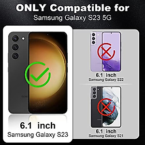 LYWHL for Samsung Galaxy S23 Screen Protector, 3 Pack Tempered Glass 9H Hardness Case Friendly HD Clear Film + 3 Pack Camera Lens Glass Protector for Galaxy S23 [Compatible Fingerprint]