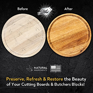 Wood Cutting Board Oil, Wax, and Conditioner. A Food-Grade Mineral Oil Alternative. Refined Coconut Oil (MCT), Beeswax, and Carnauba Wax. The Perfect Blend For Cutting Boards and Butcher Blocks. 5oz.