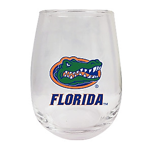 R and R Imports Florida Gators 15 oz Stemless Wine Glass (2-Pack) Officially Licensed Collegiate Product
