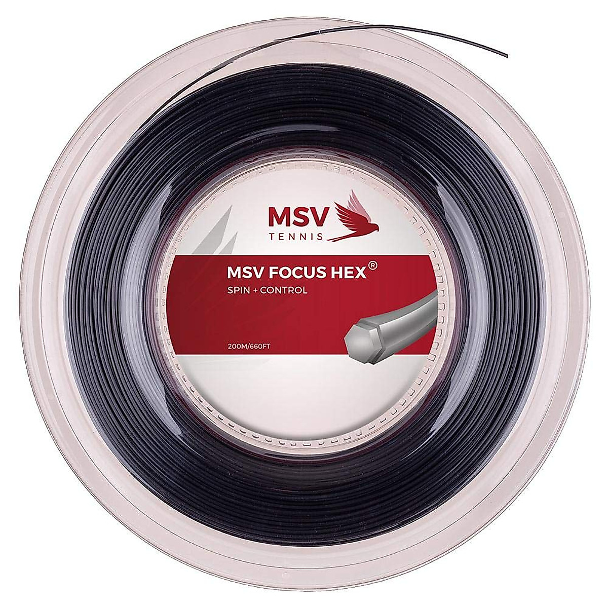 MSV Focus-HEX 0355000126800030 String Roll 1.23 mm Black