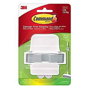 Command Broom Gripper, 1-Gripper (17007-HWES), Organize Damage-Free