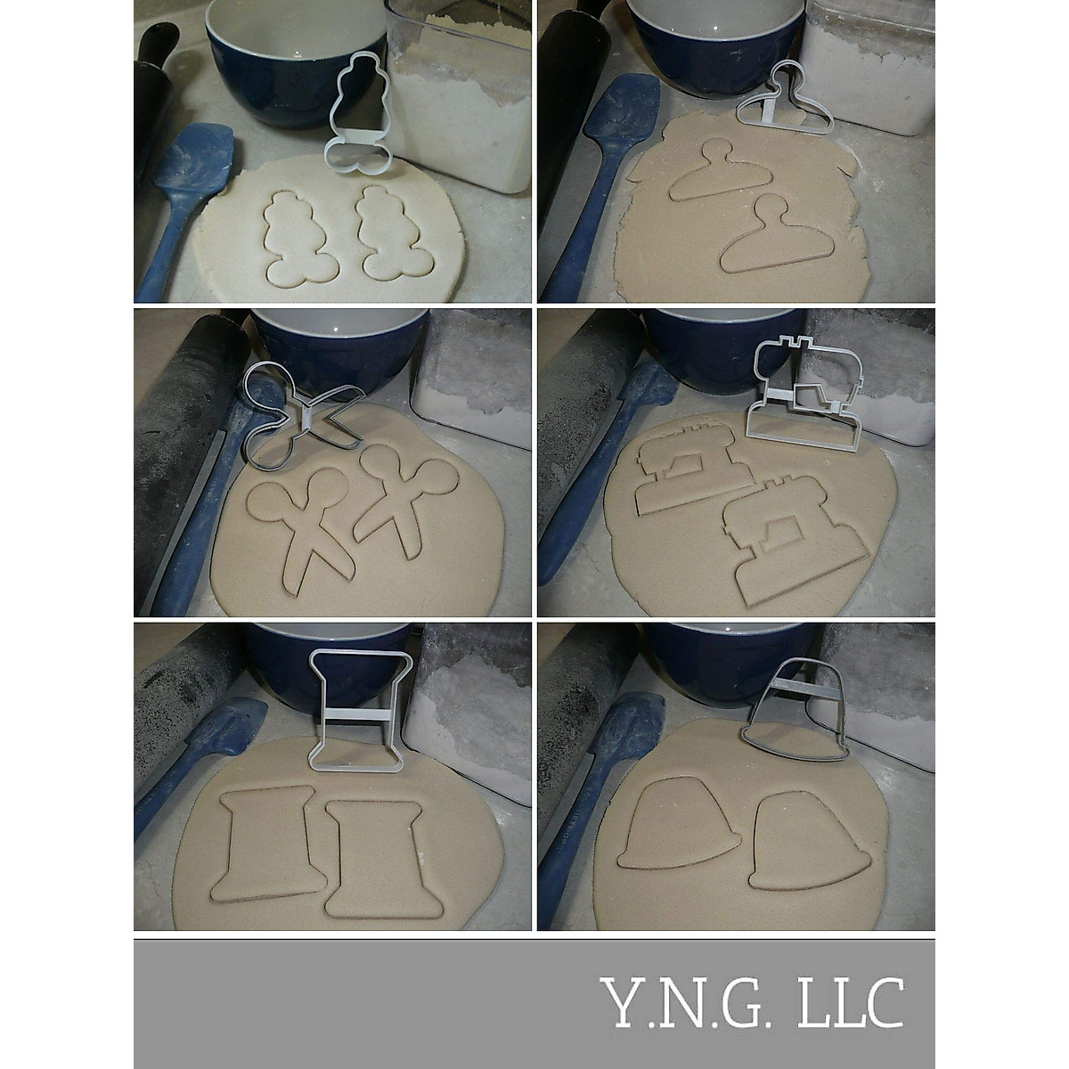 FASHION DESIGNER SEAMSTRESS CLOTHING SET OF 6 COOKIE CUTTERS MADE IN USA PR1462