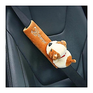 ZJDU Car Seat Belt Cover Shoulder Strap Harness Cushion Cartoon Car Styling Seatbelt Shoulder Protector Auto Neck Support Cushion Pad (Color Name : Beige Bear)