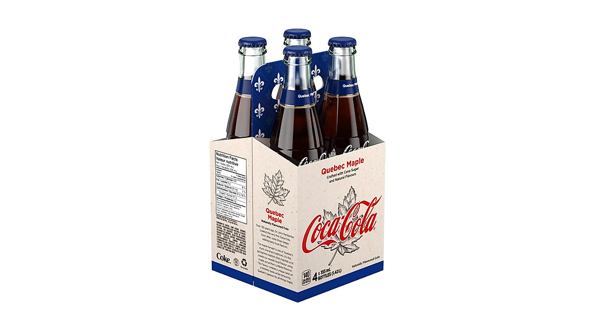 Coca-Cola Quebec Maple Flavor 4 Pack | Unique Canadian Taste