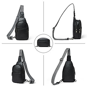 Shrrie Small Sling Bag for Women Fanny Pack Crossbody Bags for Women Trendy,Chest Bag for Women Men for Travel