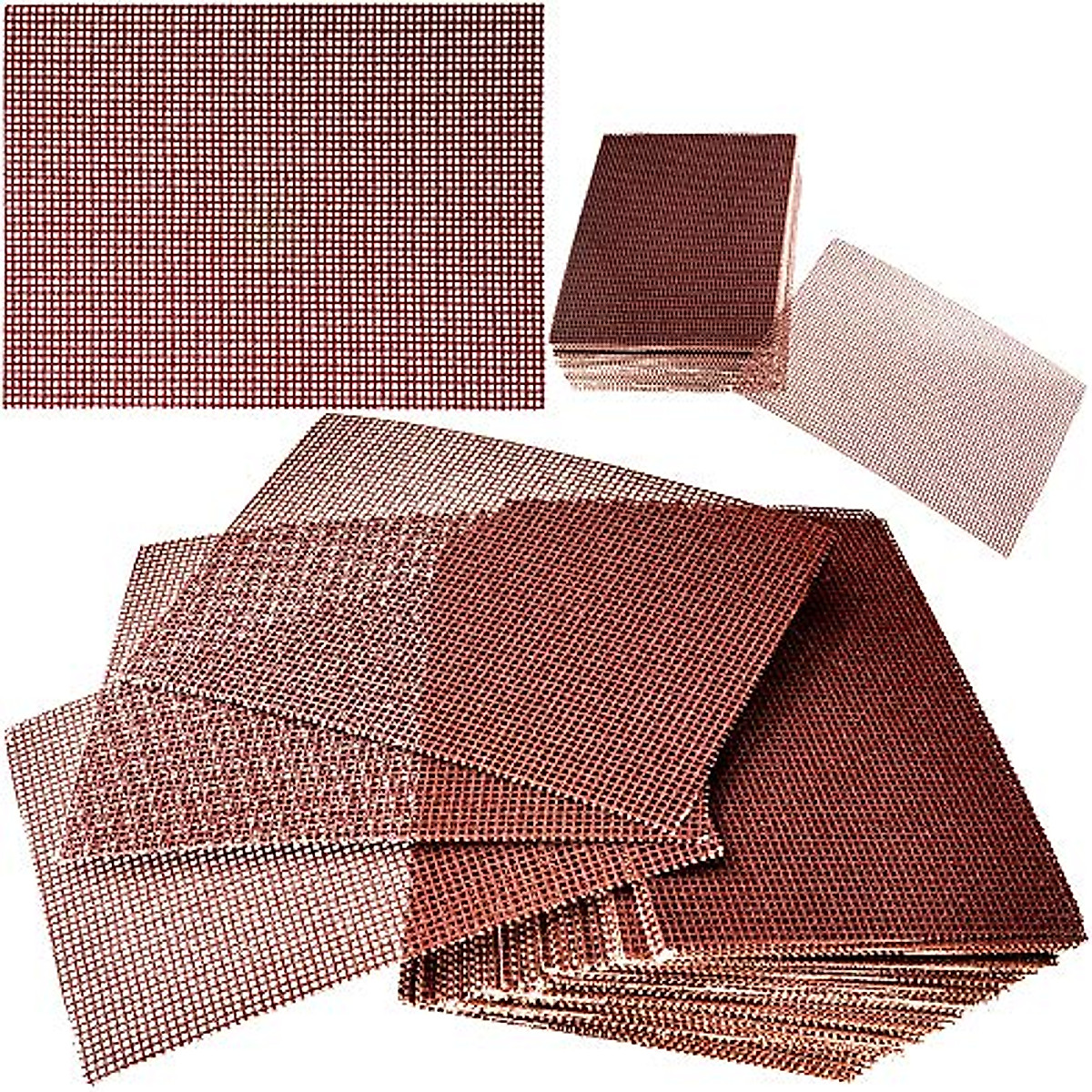 Avant Grub Pro-Grade Grill Screens 40 Pack. Scrub Away Burnt-On Grease & Carbon. Abrasive Mesh Resists Clogging & Wont Damage Cast Iron Cooktops, Restaurant Grills & Stainless Steel Flat Tops.