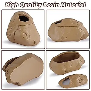 PINVNBY Snake Hide Cave Reptile Hide Cave Lizard Egg-Laying Shelters Reptiles Hideaway for Corn Snake, Green Snake, Rat Snake, Leopard Gecko,Spiders