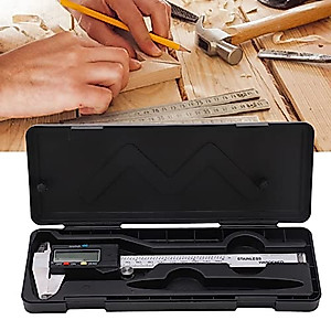 Digital Display Caliper, Electronic Vernier Caliper 0‑150mm Multifunctional Metric inch Conversion with 180mah Battery for Measuring Diameter Depth