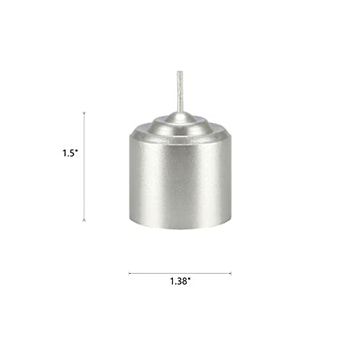 Mega Candles 12 pcs Unscented Silver Votive Candle, Hand Poured Wax Candles 10 Hours 1.38 Inch x 1.5 Inch, Home Décor, Wedding Receptions, Baby Showers, Birthdays, Celebrations, Party Favors & More