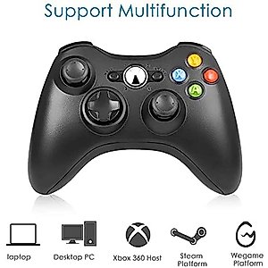 YUDEG Xbox 360 Wireless Controller Joystick Gampad for Xbox 360 PC Windows 7