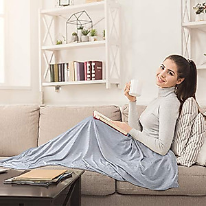 EXQ Home Cooling Weighted Blanket Cover 48x72-Twin Size Premium Soft Duvet Cover for Weighted Blanket with Zipper,Machine Washable Duvet Cover (Grey,Duvet Cover Only)