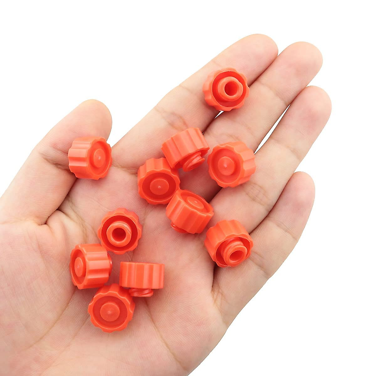 Orange Plastic Syringe Tip Cap, Syringe Tools suitable for All Size Syringe