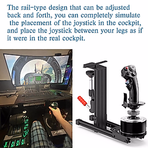 JUYEER 2 Set Universal Desk Mount Compatible with Logitech X52/X52 Pro/X56/X56 Rhino/Warthog A10C&Throttle/Winwing Orion/T.16000M FCS/TCA Officer Pack Airbus/VKB Gunfighter MKIII