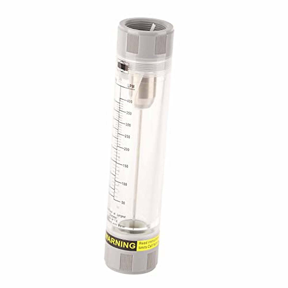Liquid Flow Meter, Acrylic Plexiglass Tube Water Liquid Flowmeter Flow Measuring Tool LZM-40G 10-100GPM G1-1/2" or BSP Connection Used for Measuring The Flow Rate of Liquid Medium