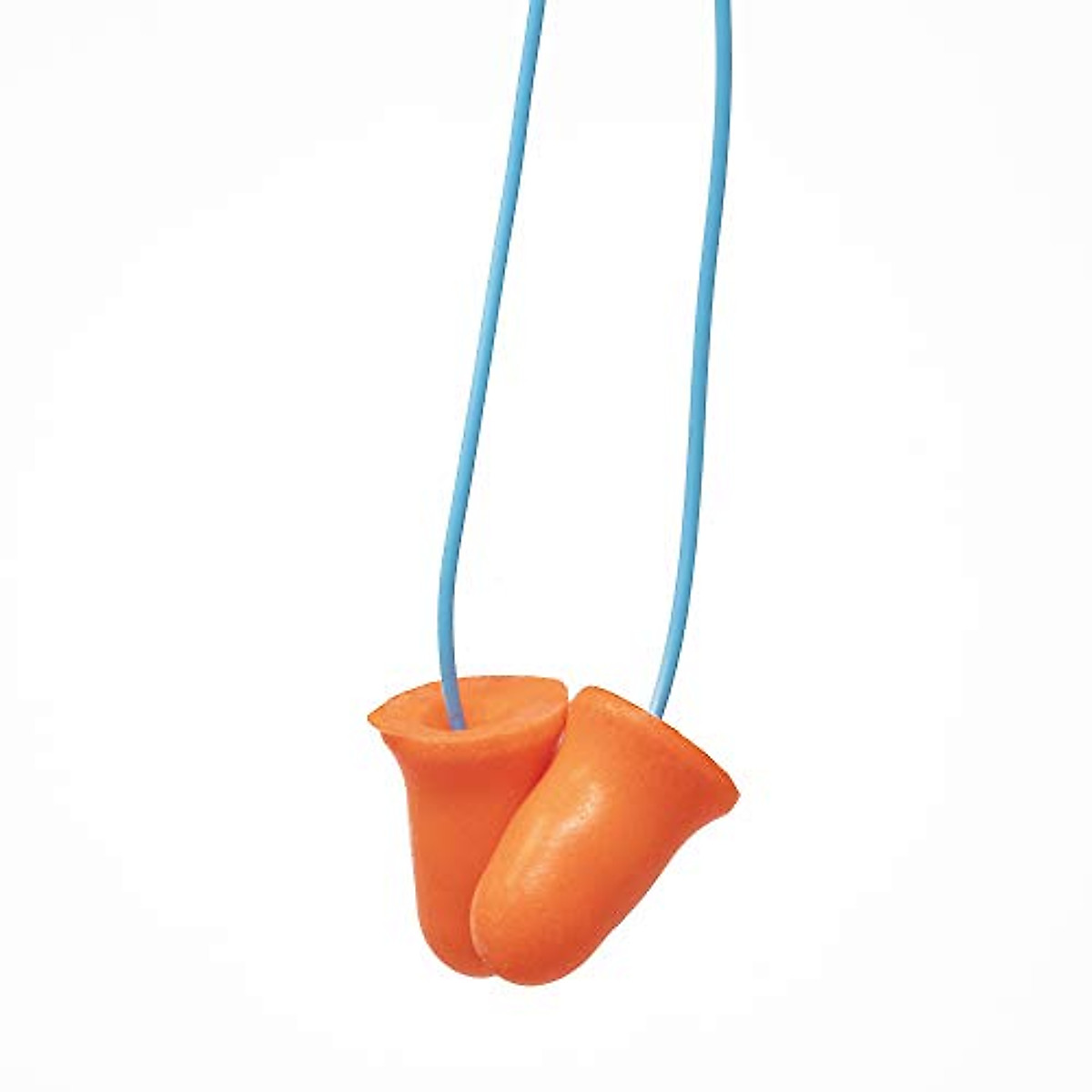 Plugfones Basic Earplug-Earbud Hybrid - Noise Reducing Earphones - Orange