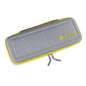 KEMOVE 61 Key Keyboard Case Hard EVA Keyboard Sleeve Travel Case Protective Pouch, Mechanical Keyboard Storage Carrying Case Compatible with 60% Gaming Keyboard