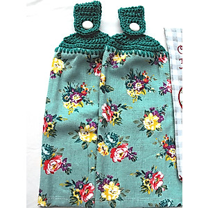 THE PIONEER WOMAN SWEET ROMANCE KITCHEN TOWEL SET - 2 HANGING TOWELS + COOK YOUR HEART OUT TOWEL