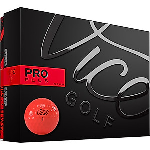 VICE Golf Pro Plus Red Golf Balls