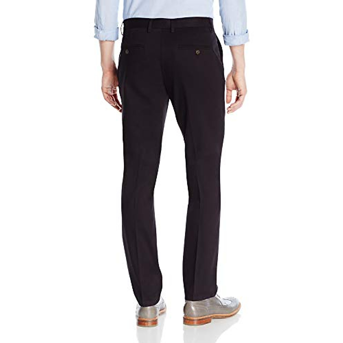 Goodthreads Men's Slim-Fit Wrinkle-Free Comfort Stretch Dress Chino Pant, Black, 32W x 29L