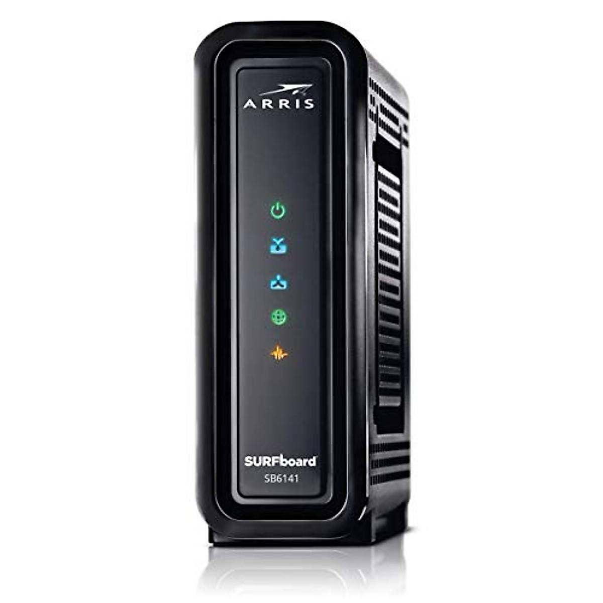 ARRIS SURFboard (8x4) DOCSIS 3.0 Cable Modem, approved for Cox, Spectrum, Xfinity & more (SB6141 Black) (Renewed)