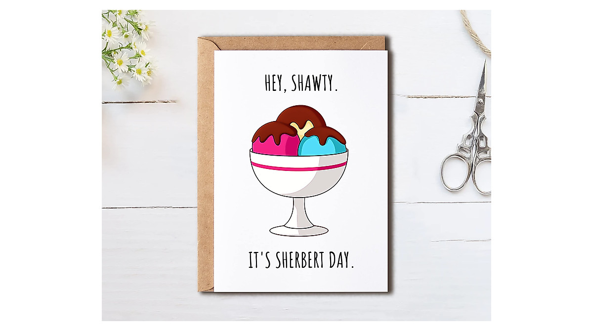 Funny Birthday Card - Sherbert Day Card by OystersPearl