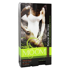 Moom Express Pre Wax Strips For Legs And Body - 20 Strips