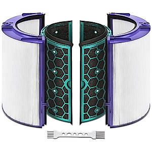 Replacement True Hepa Filter for Dyson HP04 TP04 DP04 TP05 DP05, Purifier Fan Sealed Two Stage 360° Filter System Pure Cool Purifier Fan HEPA Filter & Activated Carbon Filter