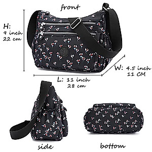 WENJHEN Women Shoulder Bag Ladies Crossbody Purse Roomy Multiple Pockets Handbag