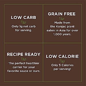 Miracle Noodle Fettuccine Shirataki Noodles - Plant Based Konjac Noodles Fettucine, Keto Fettuccine, Vegan, Gluten-Free, Low Carb Pasta, Low Calorie Pasta, Non-GMO, Soy Free, Paleo - 7 Oz, 6-Pack