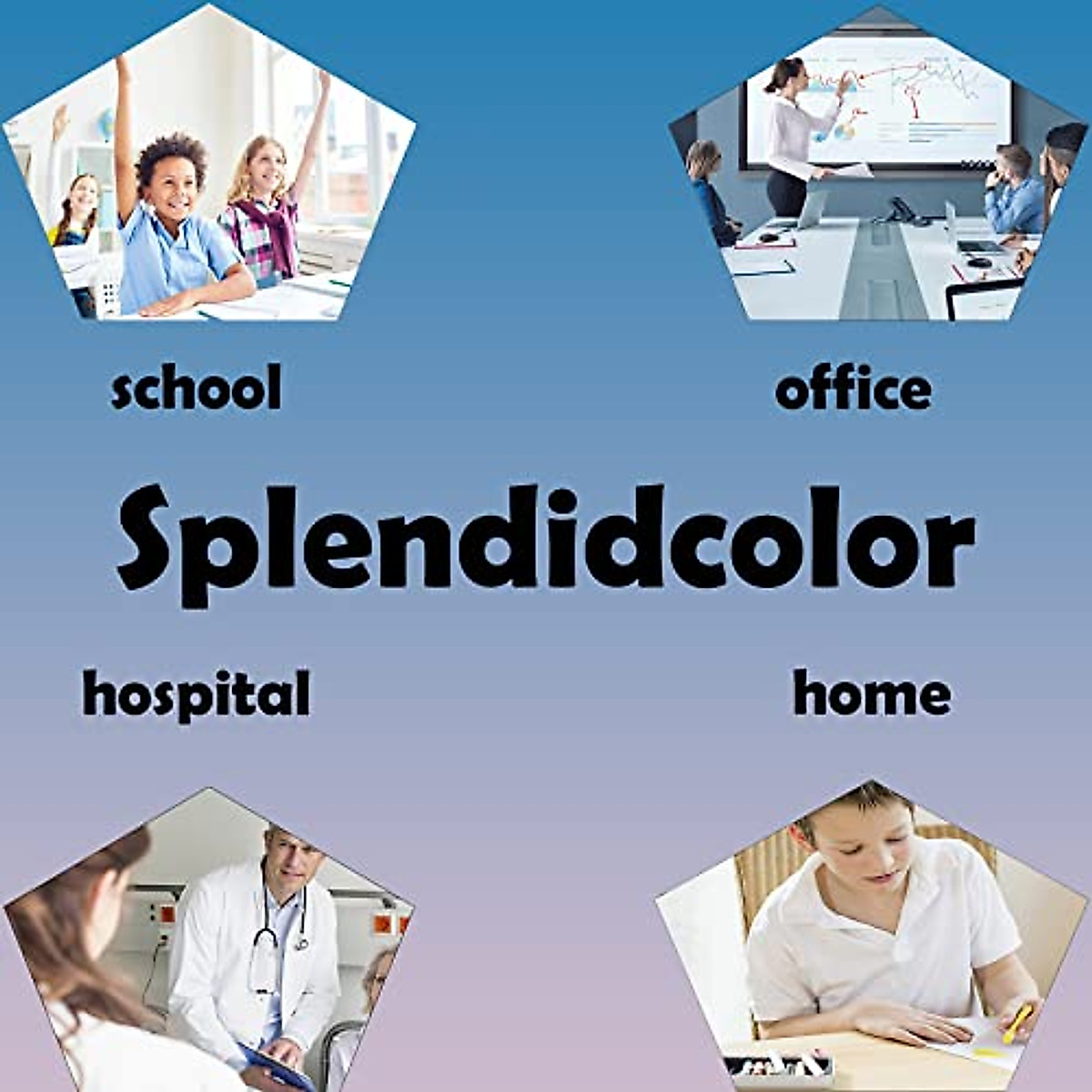 SPLENDIDCOLOR Remanufactured High Yield 4PK 7120 7220 7225 7125 Toner Cartridge 006R01457 006R01458 006R01459 006R01460 Replacement for Xerox WorkCentre 7200 7120 7125 7220 7225 Printer