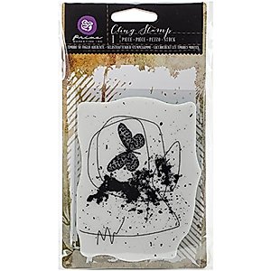 Prima Marketing 580124 Cling Stamp 3.5"X5" -Butterfly