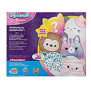 Squishville by Original Squishmallows Purr-FECT Squad Plush - Six 2-Inch Squishmallows Including Eloise, Karina, Ramon, Pooja, and Toni - Toys for Kids