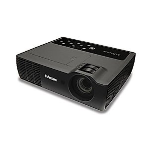 InFocus IN1116 WXGA DLP Portable Projector, HDMI, 3.5 lbs, 4GB Storage, 2400 Lumens