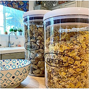 Talented Kitchen Pantry Labels - 164 Contemporary Preprinted Kitchen Label Set. Clear, Water Resistant Stickers, Food Jar Label. Jar Decals for Pantry Organization & Storage (Set of 164 - Contemporary