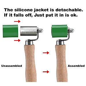 KEDILAKE Seam Roller,House Paint Rollers, Smoothing Seam Roller Tool for PVC/TPO/EPDM Woodworking, Flooring, Wallpaper Installation Single Ply Roofing and Tape Hot Air Tools Overlap Welding