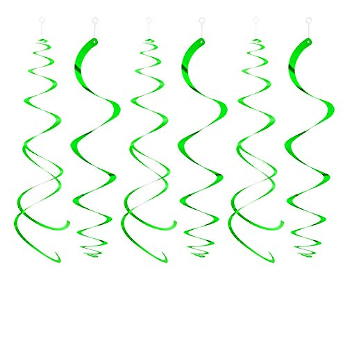 AimtoHome Party Swirl Decorations, Green Ceiling Hanging Swirl Decoration, Whirls Decorations for Party, Pack of 30