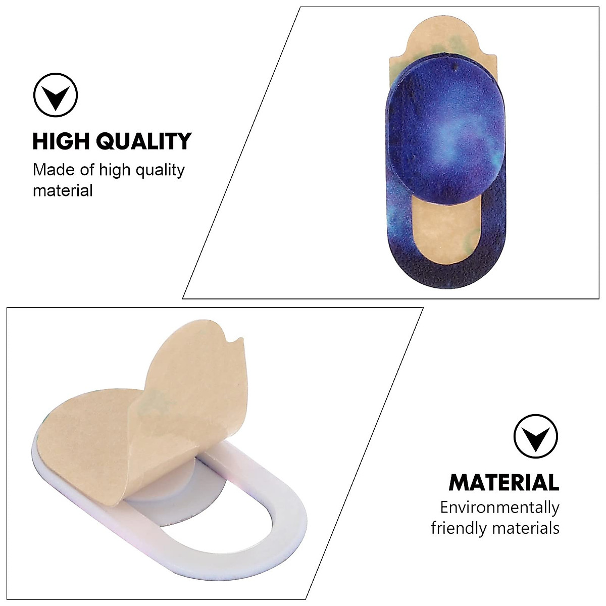 Hemobllo 6pcs Privacy Cover Lens Caps Web Cameras Camera Covers Computer Webcam Covers Web Camera Lens Caps Durable Webcam Covers Professional Webcam Covers Webcam Lens Covesr