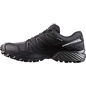 Salomon Men's Speedcross 4 Trail Running, Black/Black/Black Metallic, 7
