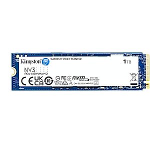 Kingston NV3 1 TB Solid State Drive - M.2 2280 Internal - PCI Express NVMe [PCI Express NVMe 4.0 x4]