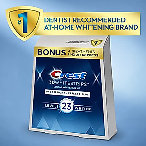 Crest 3D Whitestrips, Professional Effects Plus, Teeth Whitening Strip Kit, 48 Strips (24 Count Pack)
