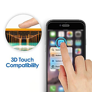 JETech Screen Protector for iPhone SE 2022/2020, iPhone 8 and iPhone 7, PET Film, HD Clear, 3-Pack