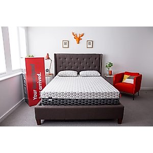 Layla 10” Copper Infused Memory Foam Mattress, Cooler and More Comfortable Sleeping, Flippable One Side Soft - Other Side Medium Firm, 2 Free Memory Foam Pillows (Twin XL) 120 Night Trial Period.