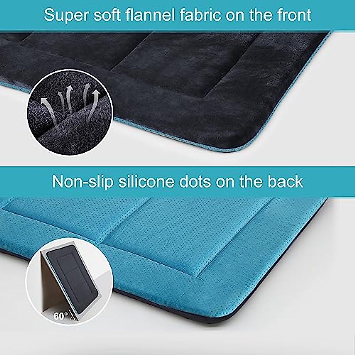 Magic Dog Dog Bed for Crate - Soft Dog Crate Pad Dog Bed Mat for Medium Dogs, 36-Inch Washable Kennel Pad Pet Beds with Non-Slip Bottom, Dark Grey M